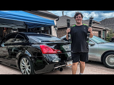 G37 BC Racing Coilovers (Install)