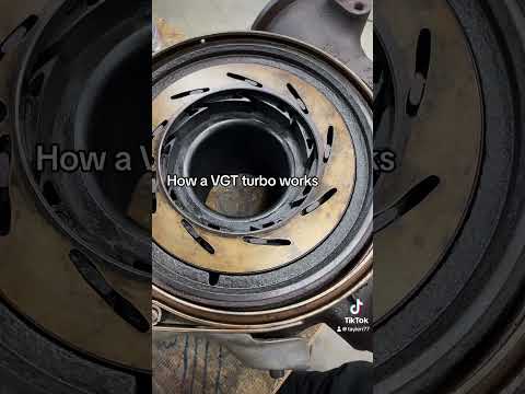 How a VGT turbo works, with sound clip
