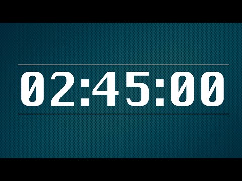 2 Hour 45 Minute Timer - 4K 60 FPS