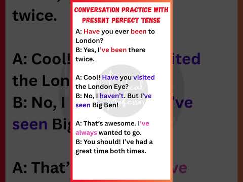 ???? Conversation Practice with Present Perfect Tense | Speak English Naturally