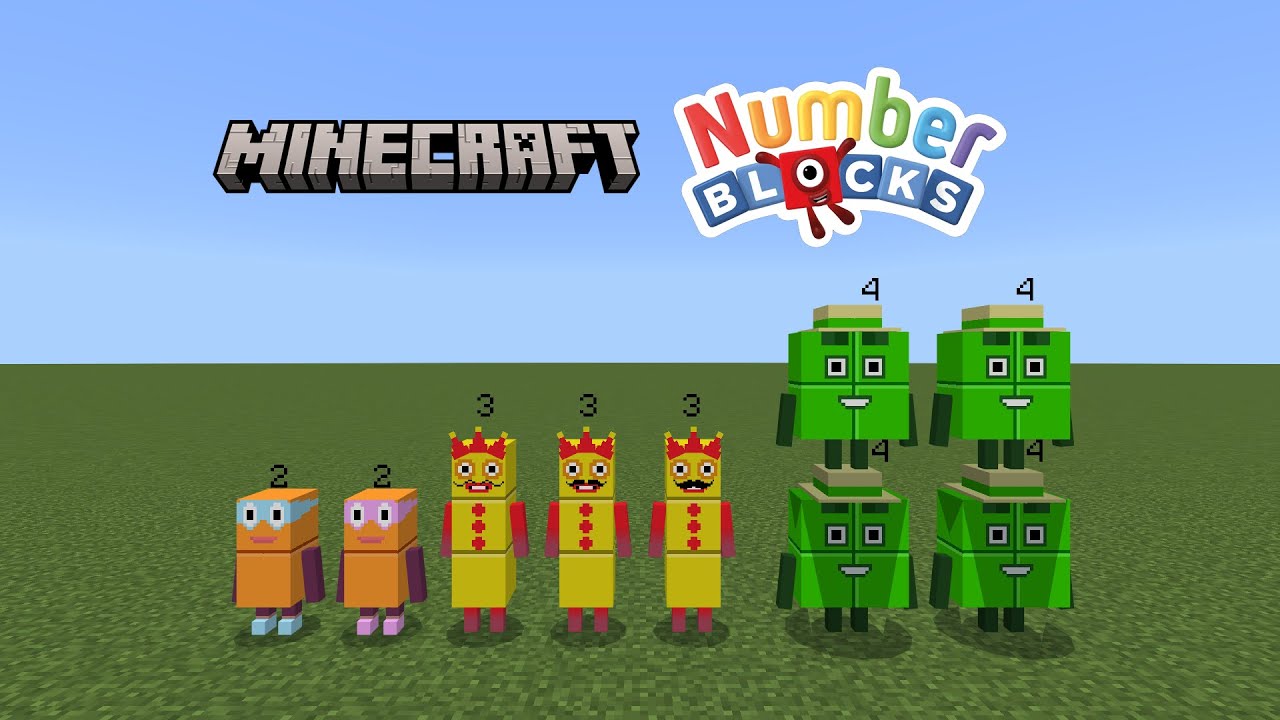 Numberblocks Minecraft Addon 1.6.6 Update