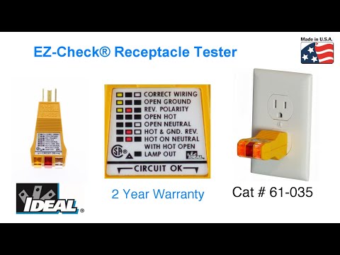 IDEAL 61-035 EZ-Check® Receptacle Tester