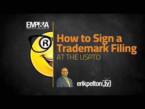 How to Sign a Trademark Filing at the USPTO