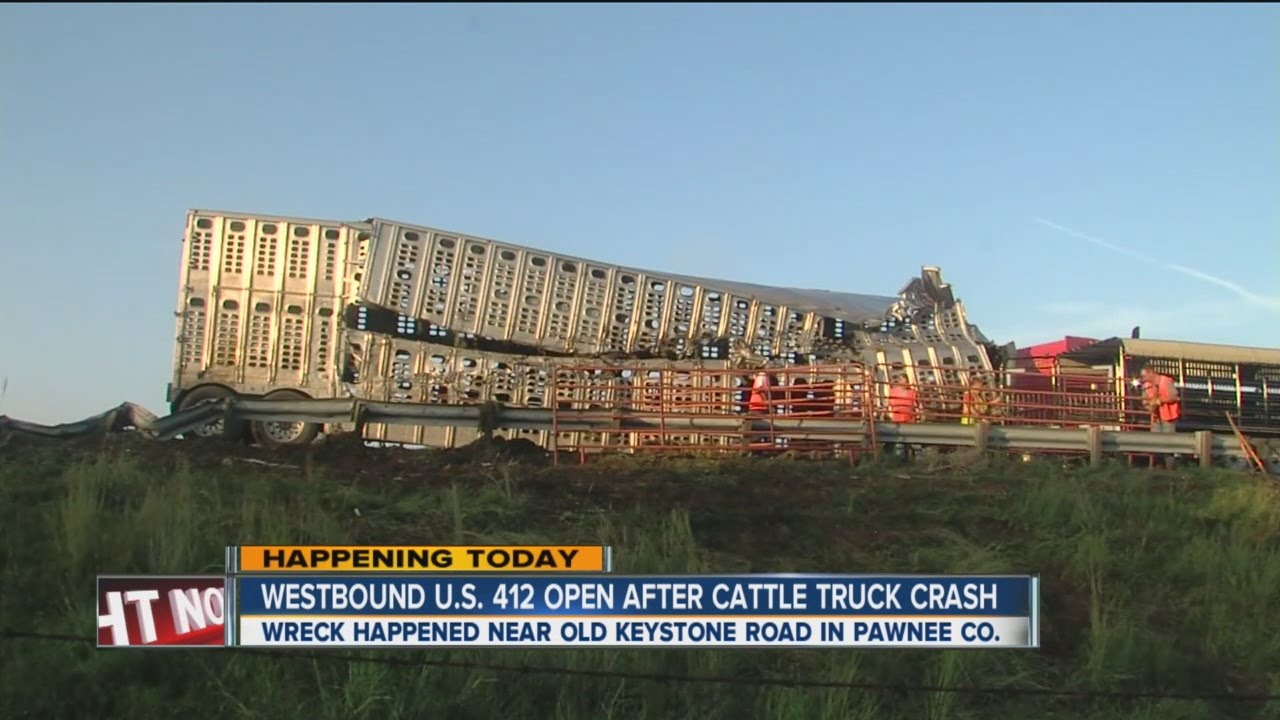 Westbound U.S.412 Lanes Open After Cattle Truck Crash