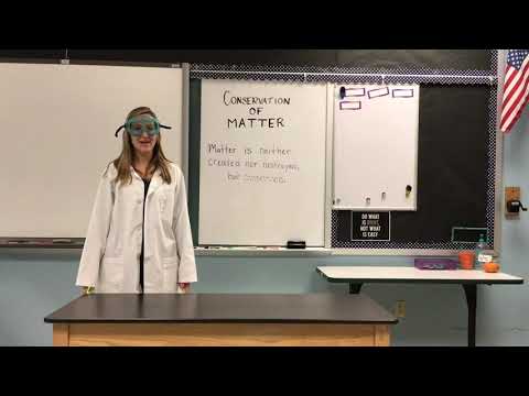 Law of  Conservation of Matter with Glowsticks