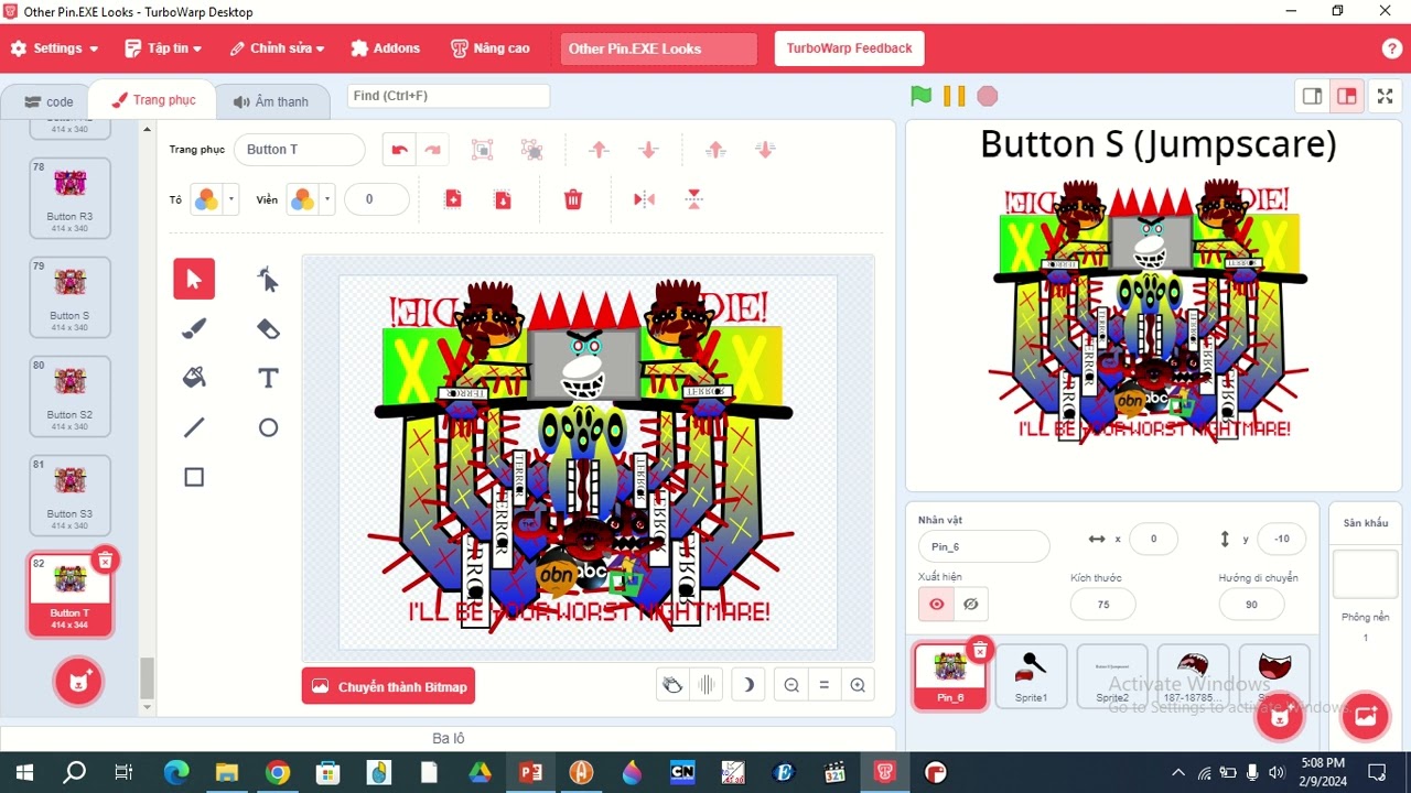 I Made Other Pin EXE Button T!