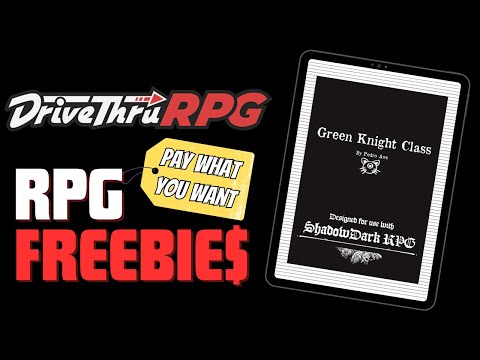 RPG Freebies: Green Knight Class for Shadowdark RPG (PWYW)