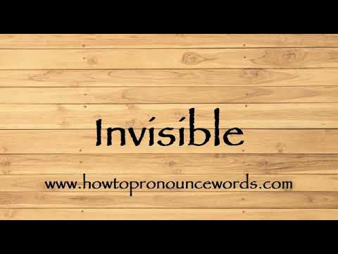 How To Pronounce Invisible ? How To say Invisible New Video