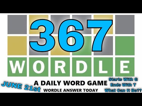 Daily WORDLE #367 - What Is The Wordle For Today - Wordle Answer Today - What’s Today's Wordle