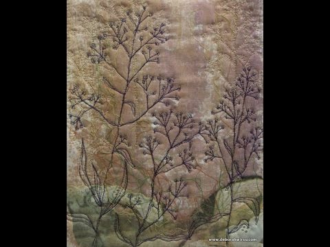 Thread Sketching in Action No 48 - Whimsical Flowers - Urban Roadside