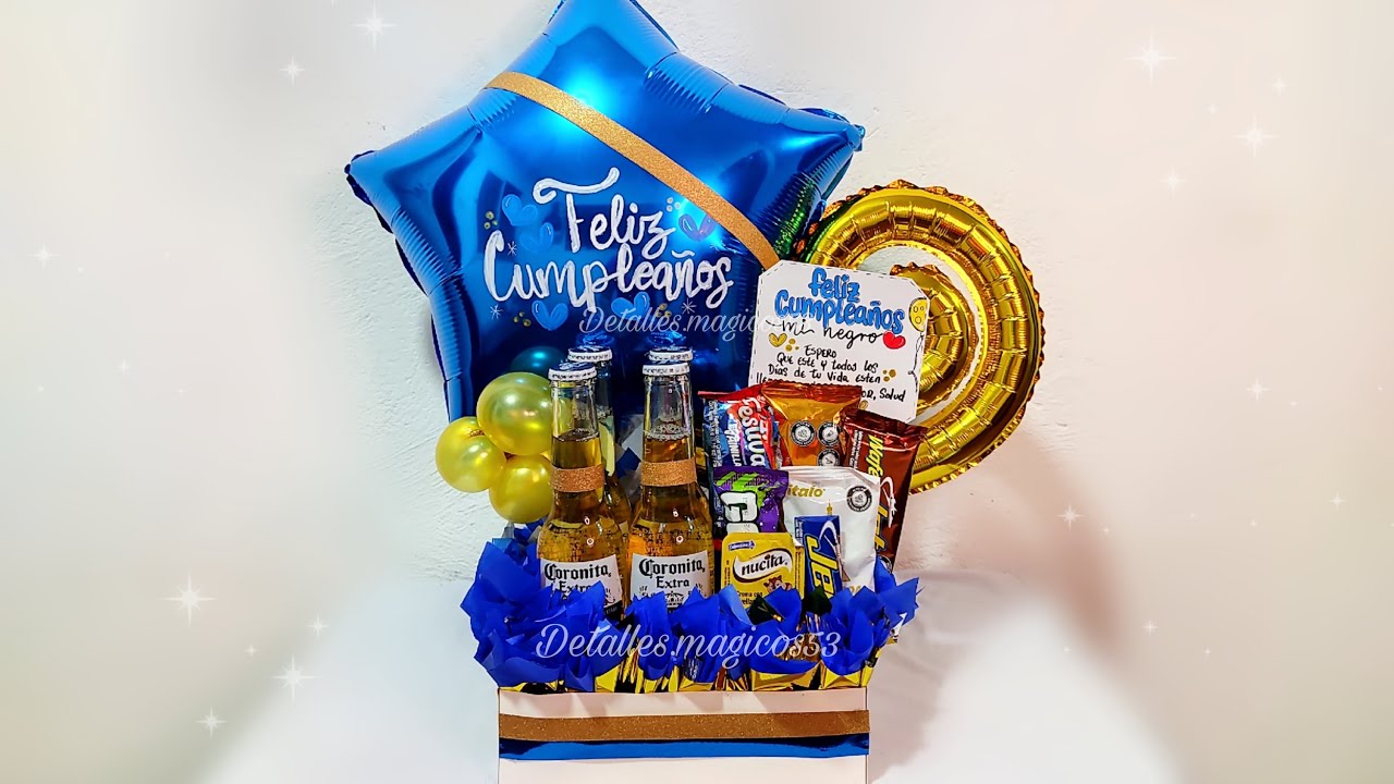 Cómo hacer un detalle de CUMPLEAÑOS 🎂 con cervezas 🍻💙📌