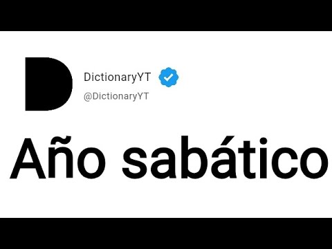Año sabático Meaning in English