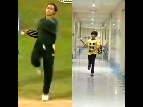 Shoaib Akhtar Bowling Copy 😎🔥 || #shorts #cricket #youtubeshorts #viral