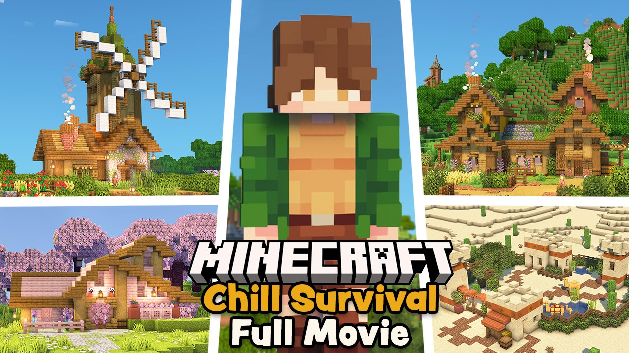 I Spent 500 Days Building a Cozy Cottagecore Base - Minecraft Chill Survival [Full Movie]