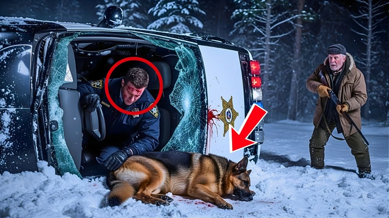 Old Veteran Found a Dying Officer and His K9 In a Crash Car — What Followed Will Melt Your Heart