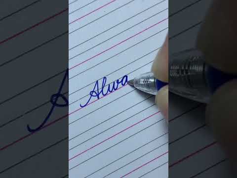 Always - How to write word in English cursive writing | Learn English Words (Spelling)