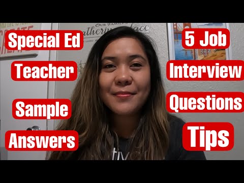 5 Special Ed Job Interview Questions with Tips and Sample Answers | Filipino Teacher | J1 Visa
