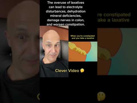 Constipation and Laxatives...BEWARE! Dr. Mandell #shorts