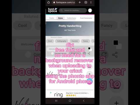 How To Create a Sign Svg with a Free Font For Android, no Background Remover Needed #cricut #svg