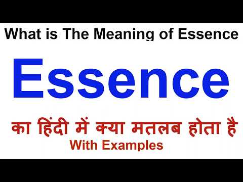 Essence Meaning in Hindi | Essence Definition | Essence Ka Matlab Kya Hota Hai | Essence in Hindi