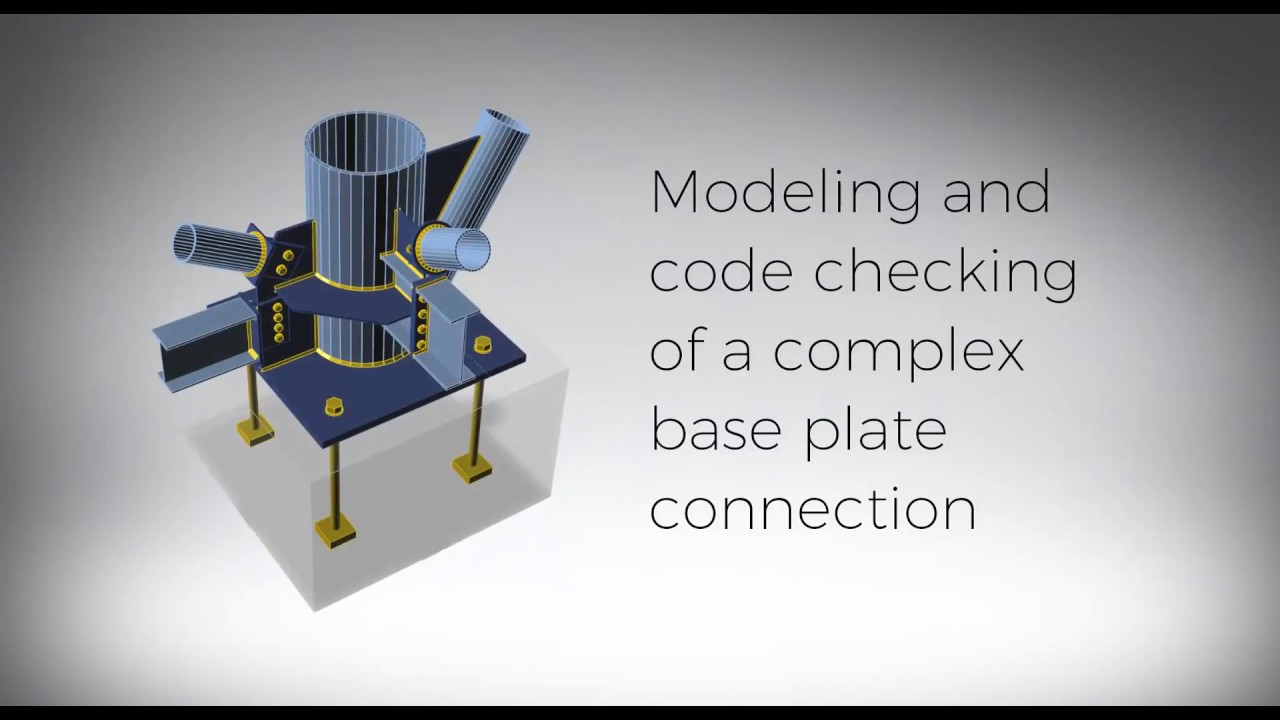 Complex Base plate connection