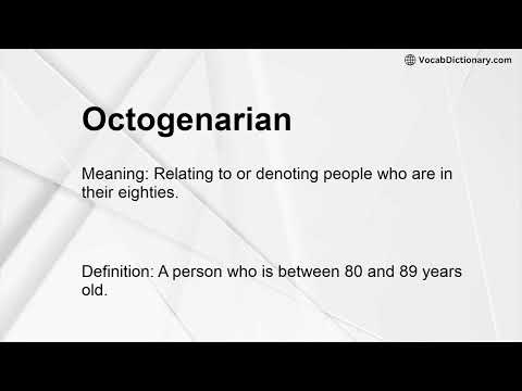 Octogenarian Meaning