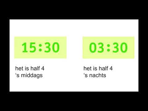 digitale klok halve uren