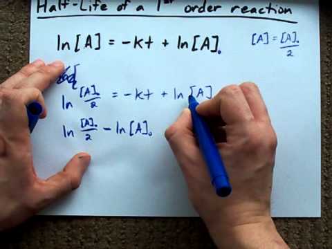 Half-Life of a First-Order Reaction (Derivation)