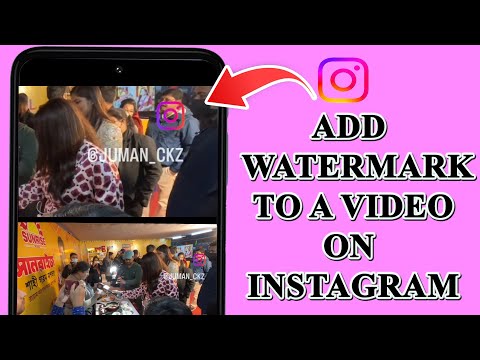 How to put an Instagram watermark on Instagram reels