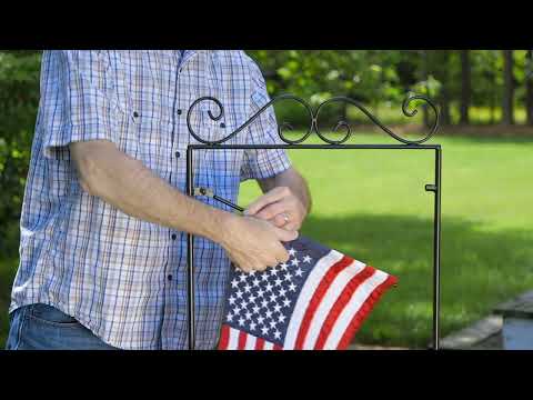 Potted Plant Garden Flag Stand (20222)