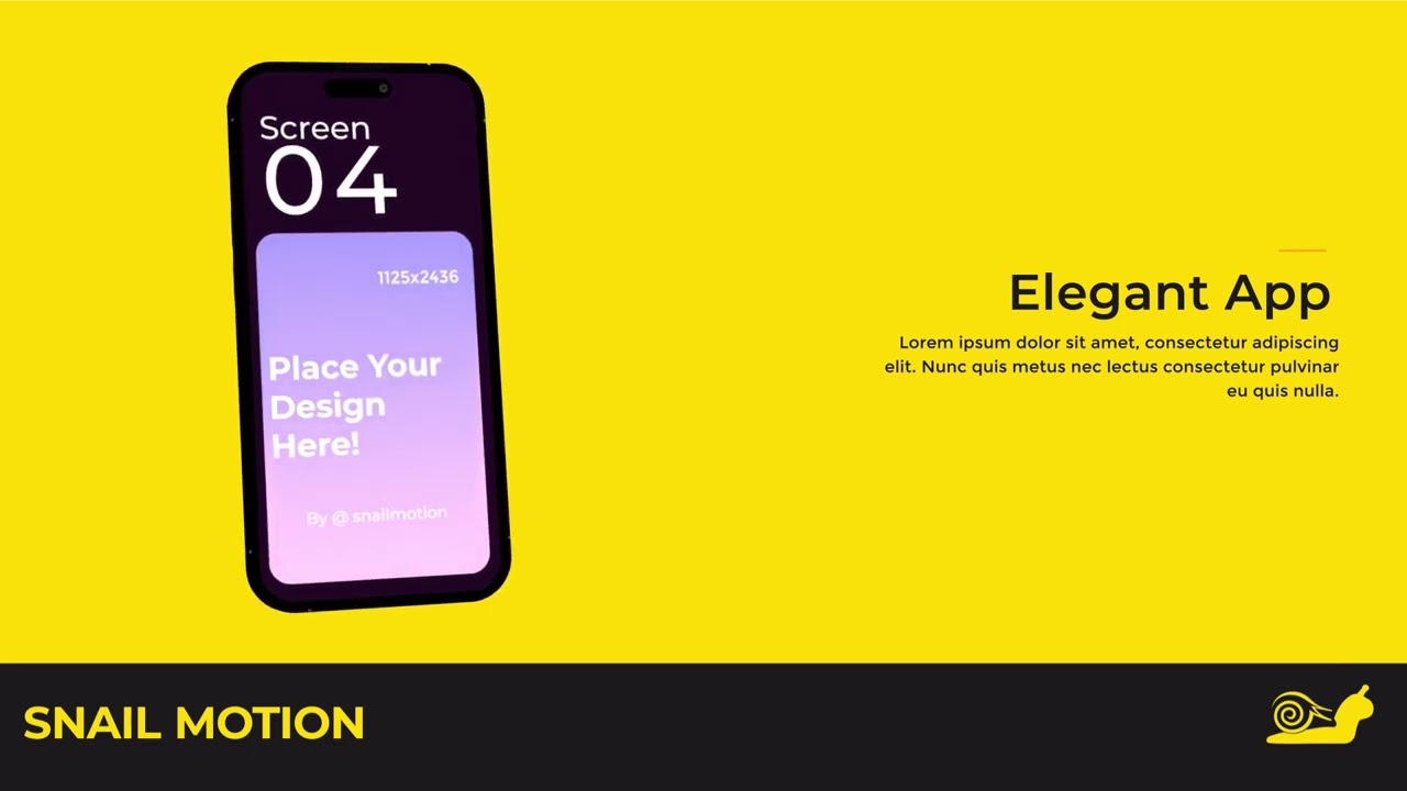 Futuristic 3D App Promo: After Effects Template | Snail Motion