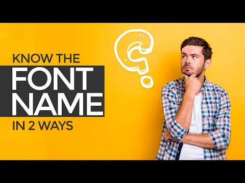 How to Know Any Font Name in Two Ways | Graphic Designing