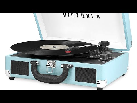 Victrola Vintage Portable Record Player with Built-in Speakers