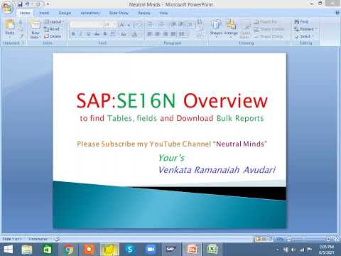 SAP: Tcode SE16N overview | Tables | FIELDS | Download Bulk Reports | Controls |Table Maintenance|