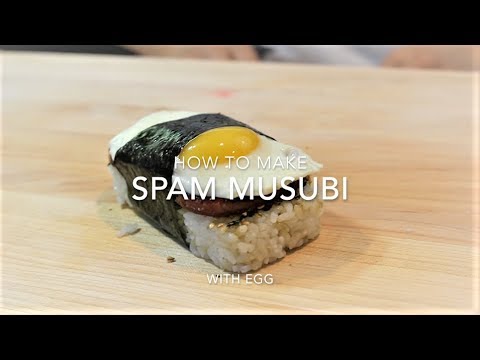 How to make Spam Musubi (with egg)