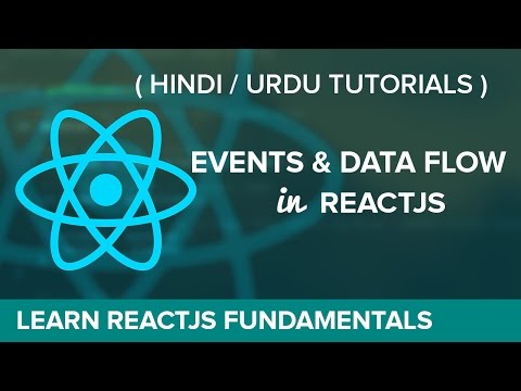 Events and Unidirectional Data Flow in ReactJS - Part - #4 Video Lecture - Learn React JS ...