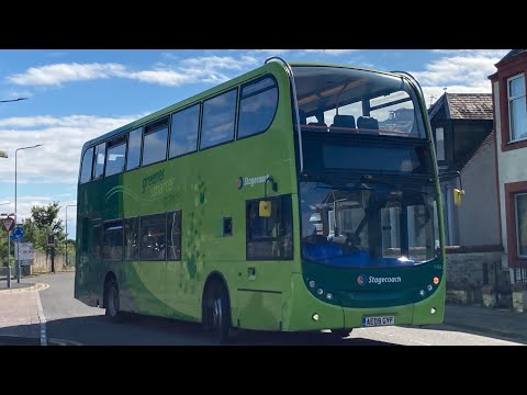 Stagecoach in fife Scania N230UD Enviro 400 15458 (AE09 GYF) Service:43A (Thrash)