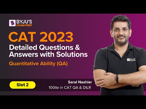 CAT 2023 Answer Key (Slot 2 | QA) | Detailed CAT 2023 Question & Answer with Solution | BYJU'S CAT
