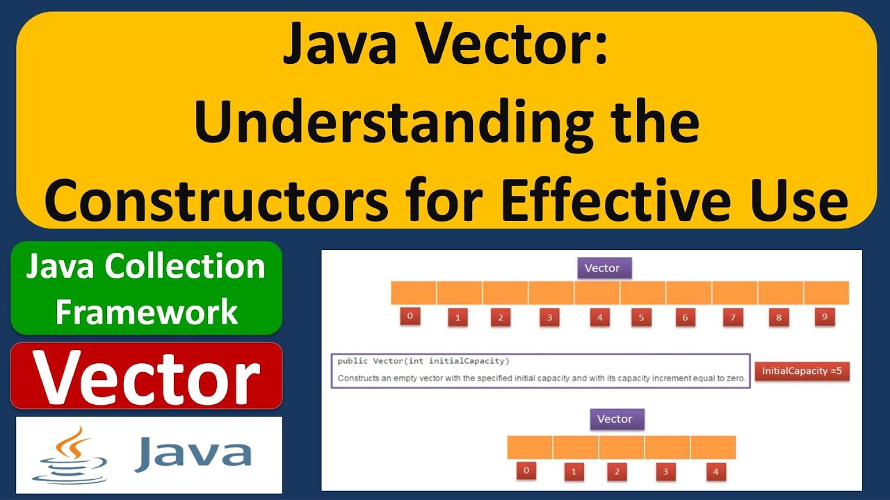 Java Vector: Understanding the Constructors for Effective Use | Java Collection Framework