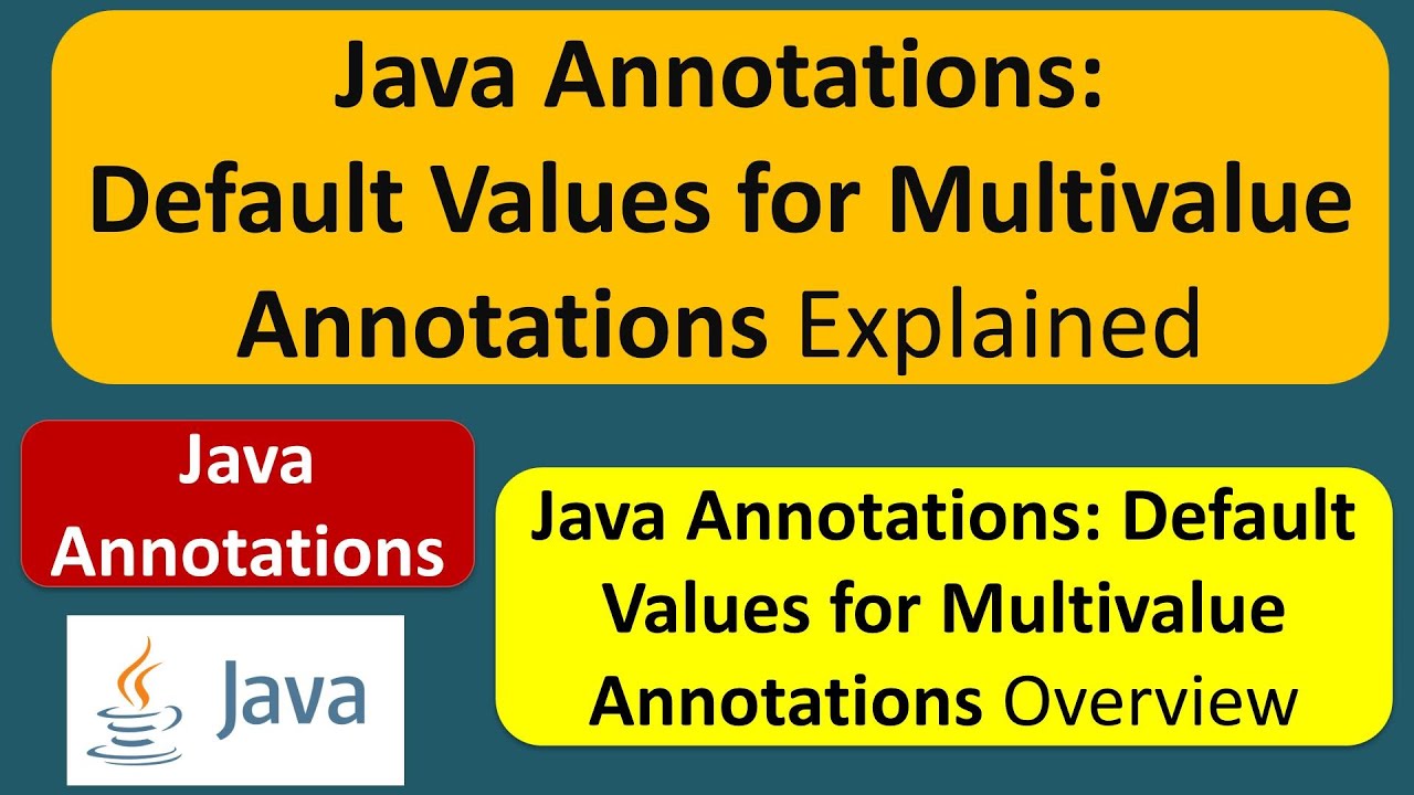 Java Annotations Tutorial: Default Values for Multivalue Annotations Explained | Annotations in java