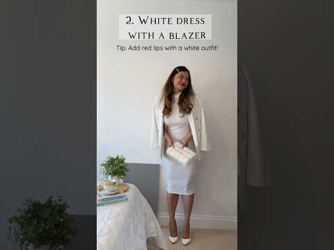 Two white looks that win every time | H&M dress | MANGO suit| colour me in style #whiteoutfit #ootd