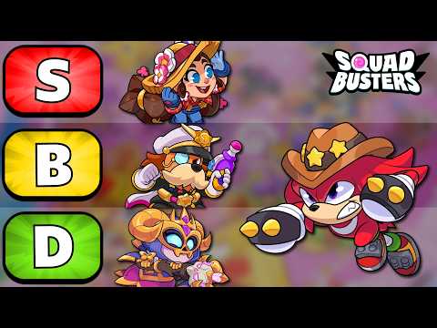 MOST BROKEN SQUADDIE? UPDATED Squad Busters Squaddie TIER LIST! 🔥🎯#SupercellCreator
