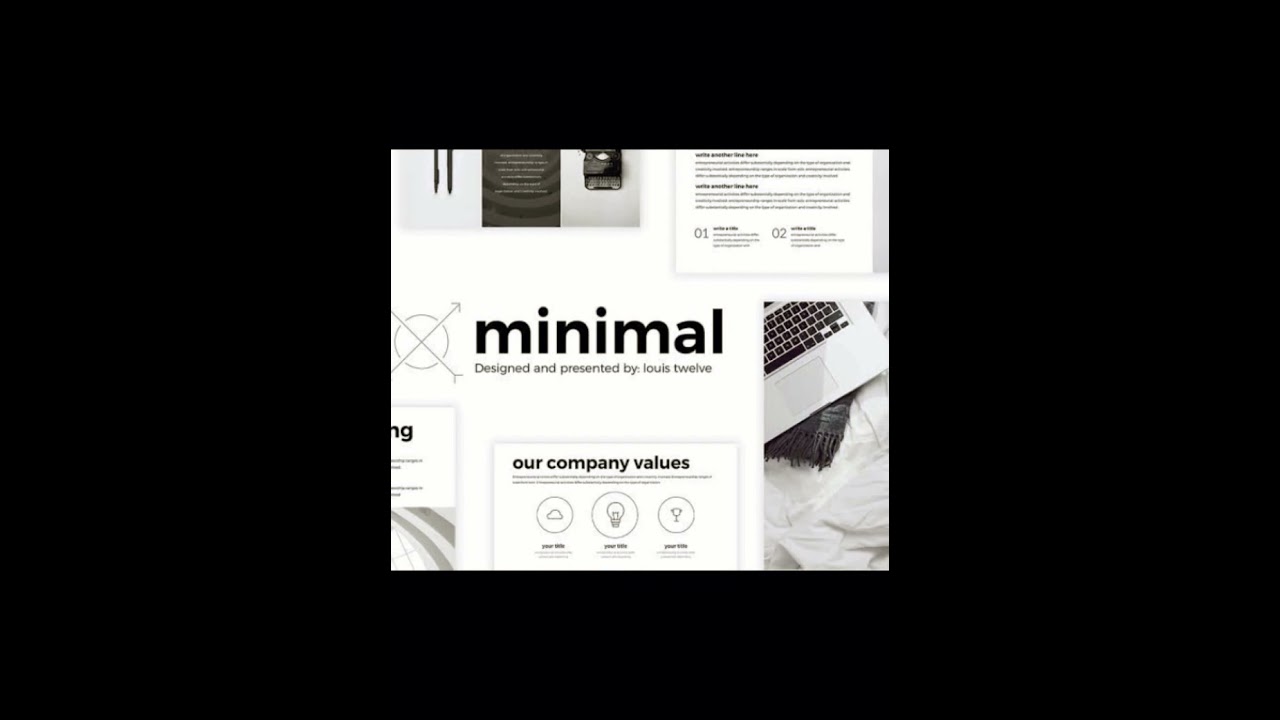 10 Best minimal🔥 PowerPoint presentation 🔥 template design