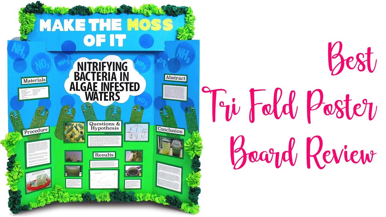 Best Tri Fold Poster Board Review - Trifold Display Presentation Project