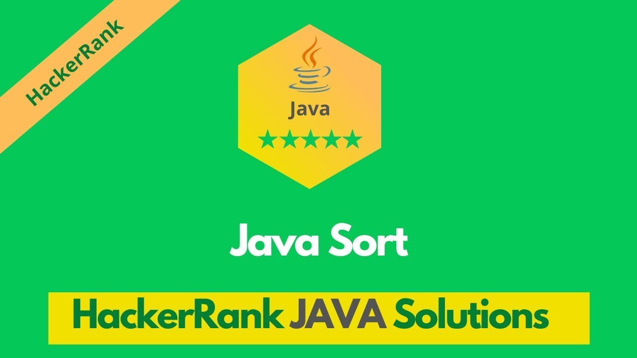 HackerRank Java Sort problem solution in Java | Java problems solutions | Programmingoneonone