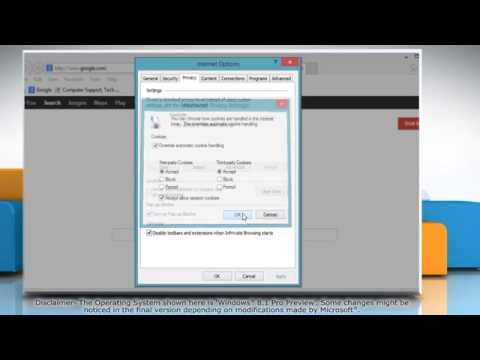 How to Enable Cookies in Internet Explorer® 11 on Windows® 8.1