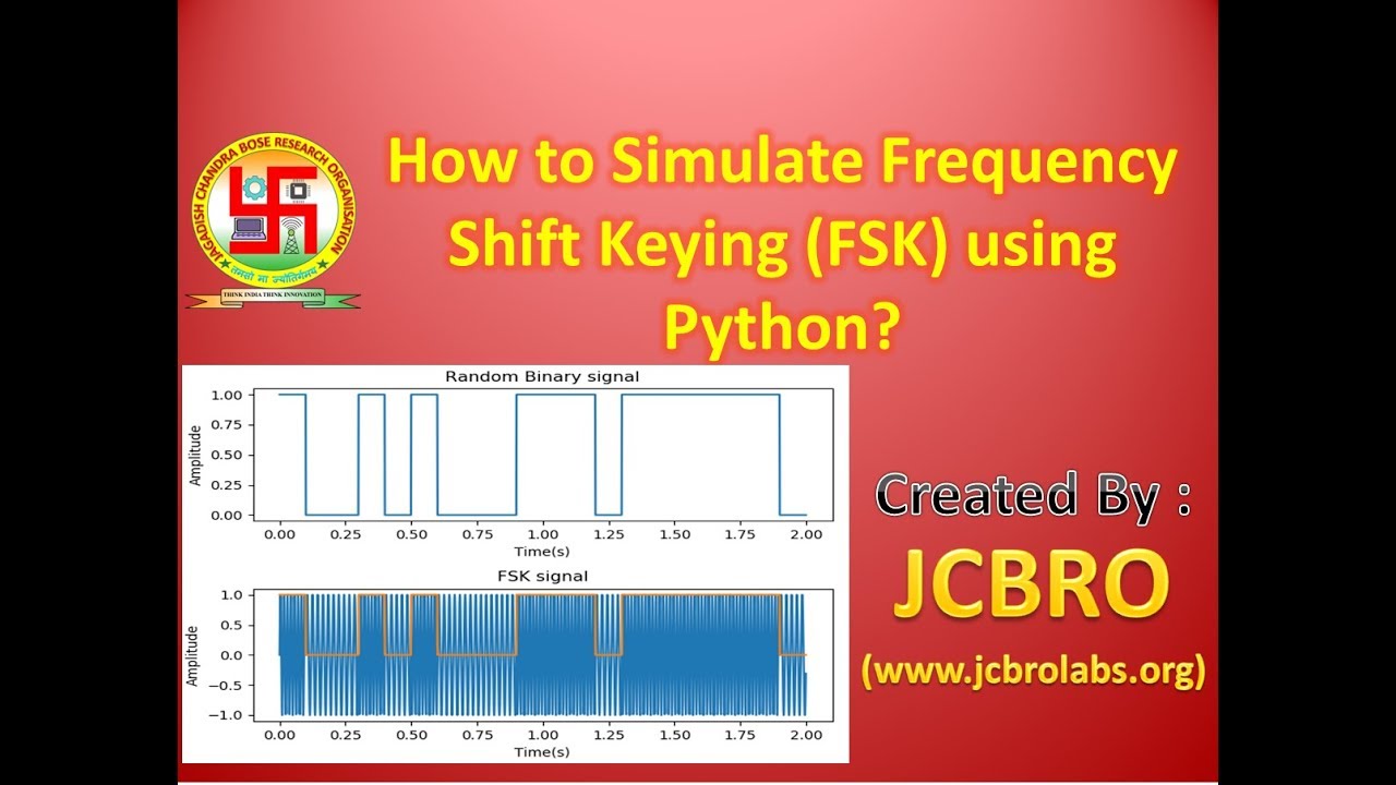 How to simulate frequency shift keying using Python??