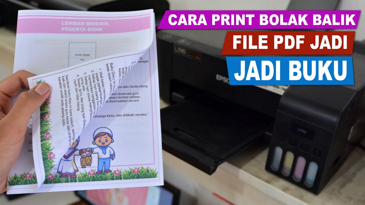 HOW TO PRINT A PDF DOUBLE-BACK INTO A BOOK