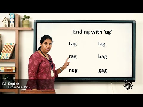 Prep 2 Class 71 English Rhyming words Part 1