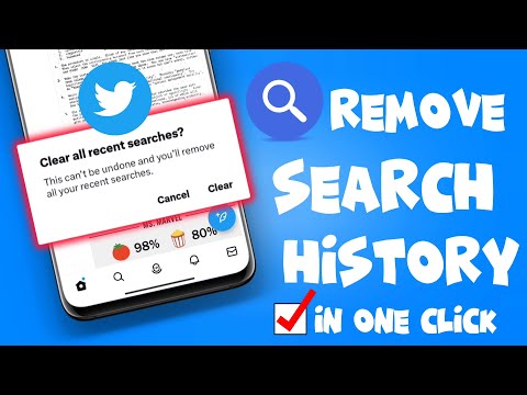How to Clear/delete Recent Search History on Twitter